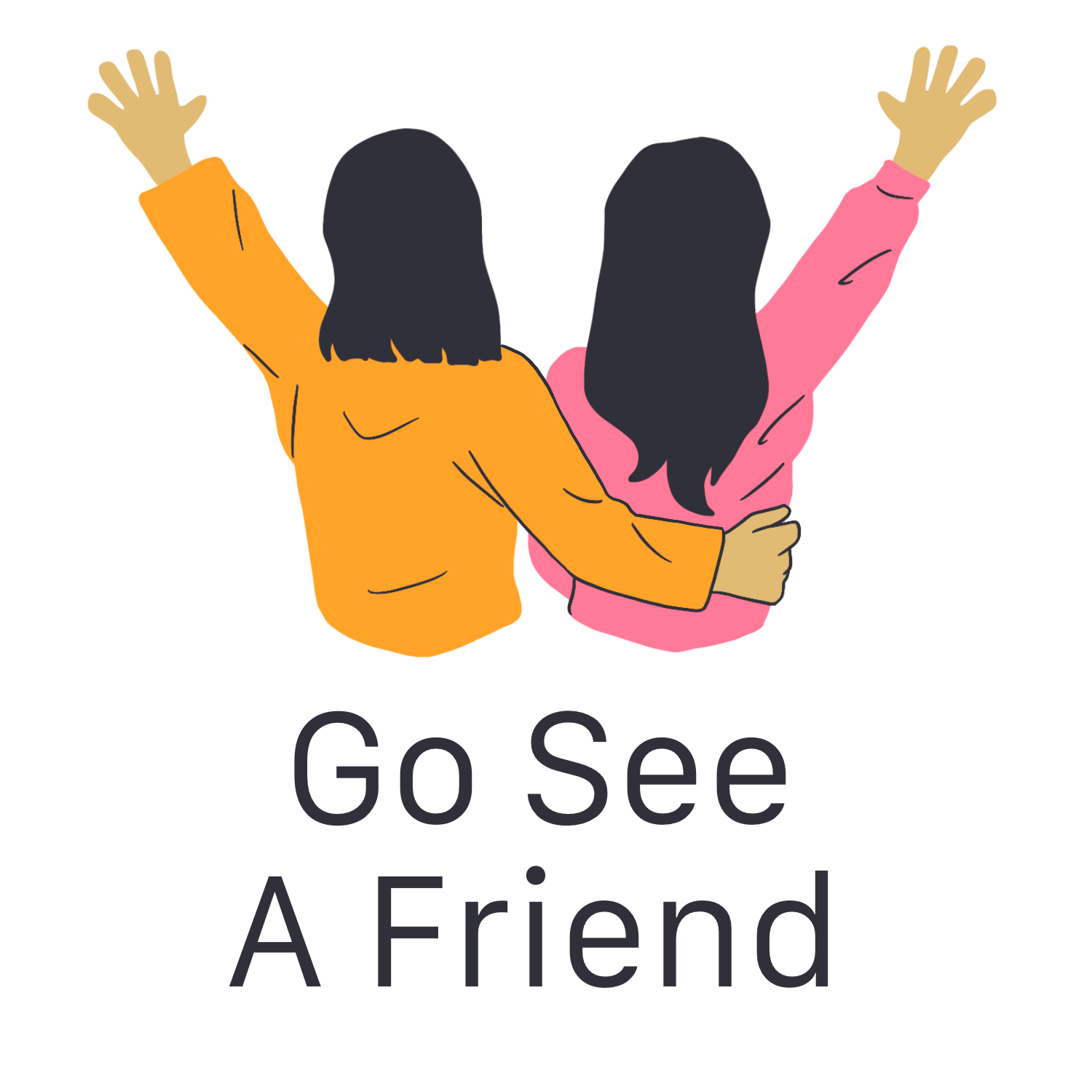 Inspirational Quote Go See A Friend Motivational Sticker Vinyl Decal M