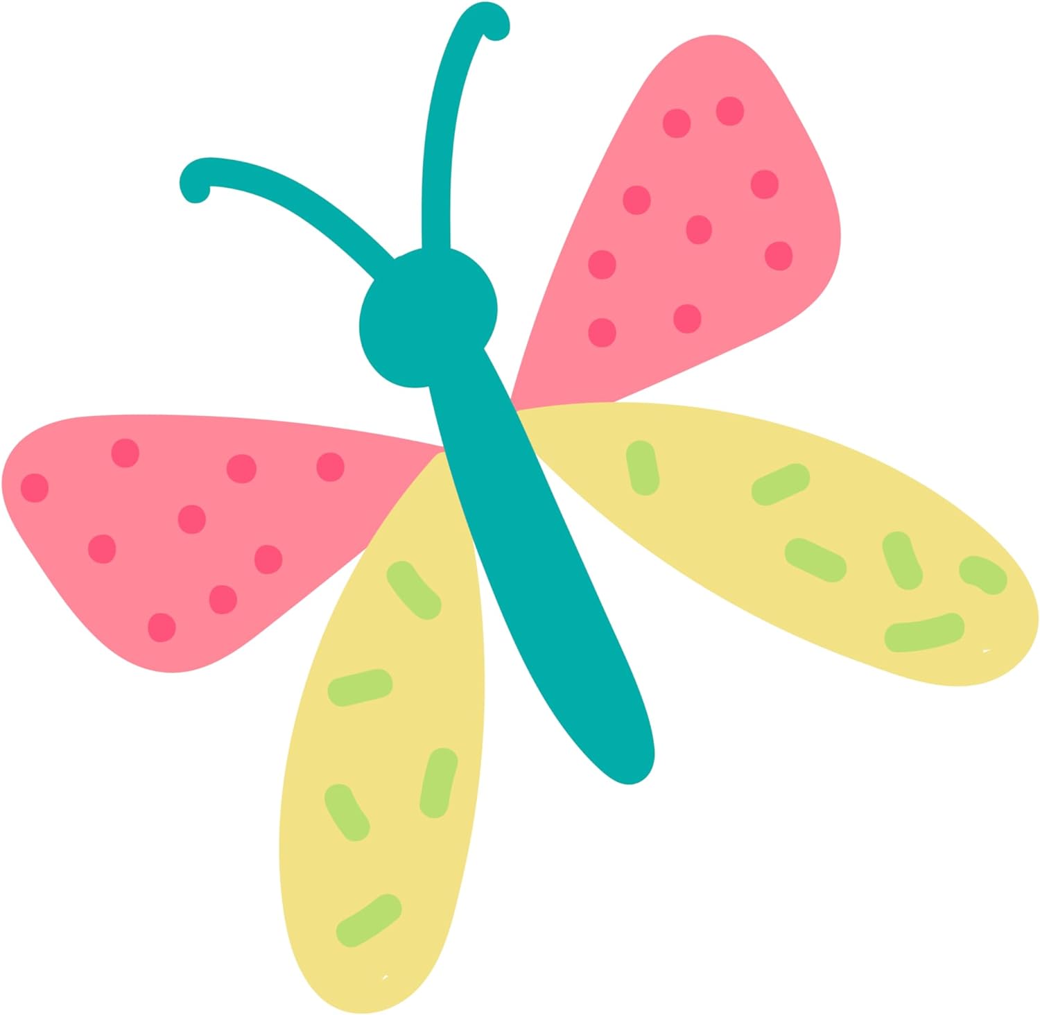 Inspirational Quote "Butterfly Doodle" Motivational Sticker Vinyl Deca