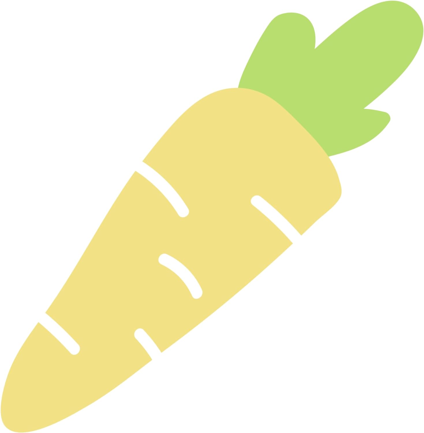 Inspirational Quote "Cartoon Carrot Stickers" Motivational Sticker Vin