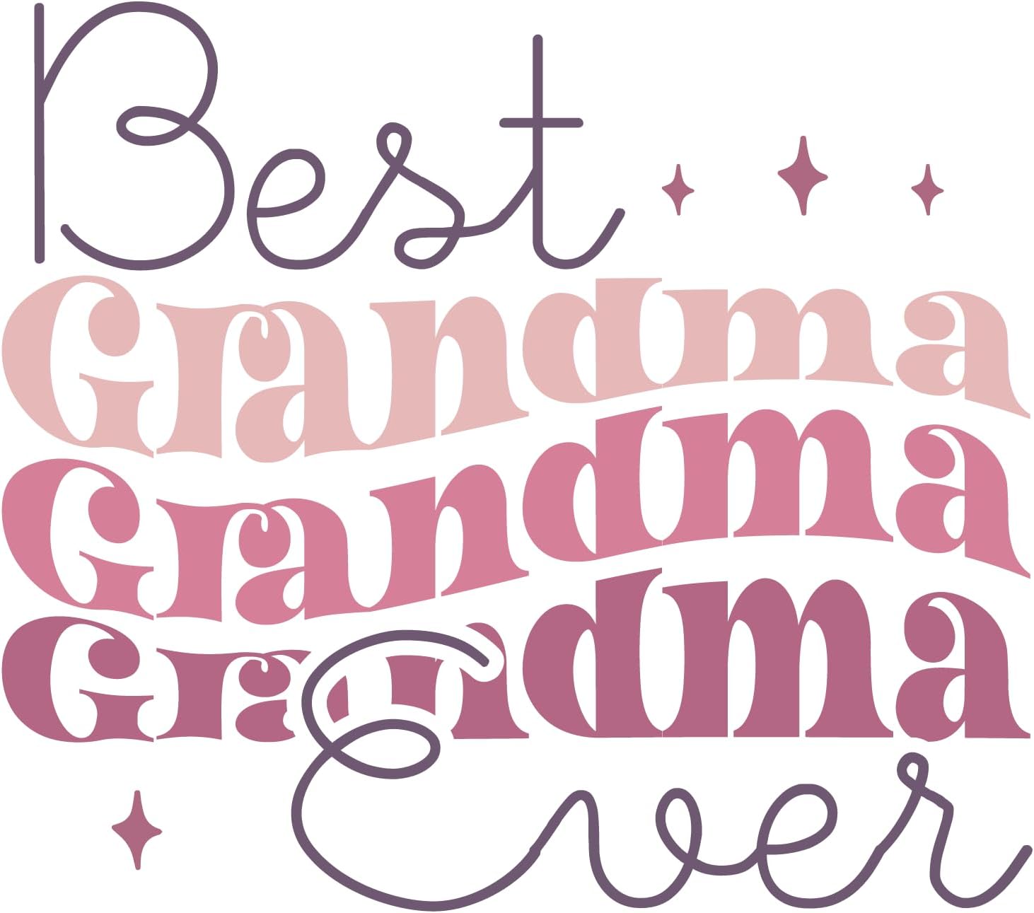 Inspirational Quote "Best Grandma" Motivational Sticker Vinyl Decal Mo