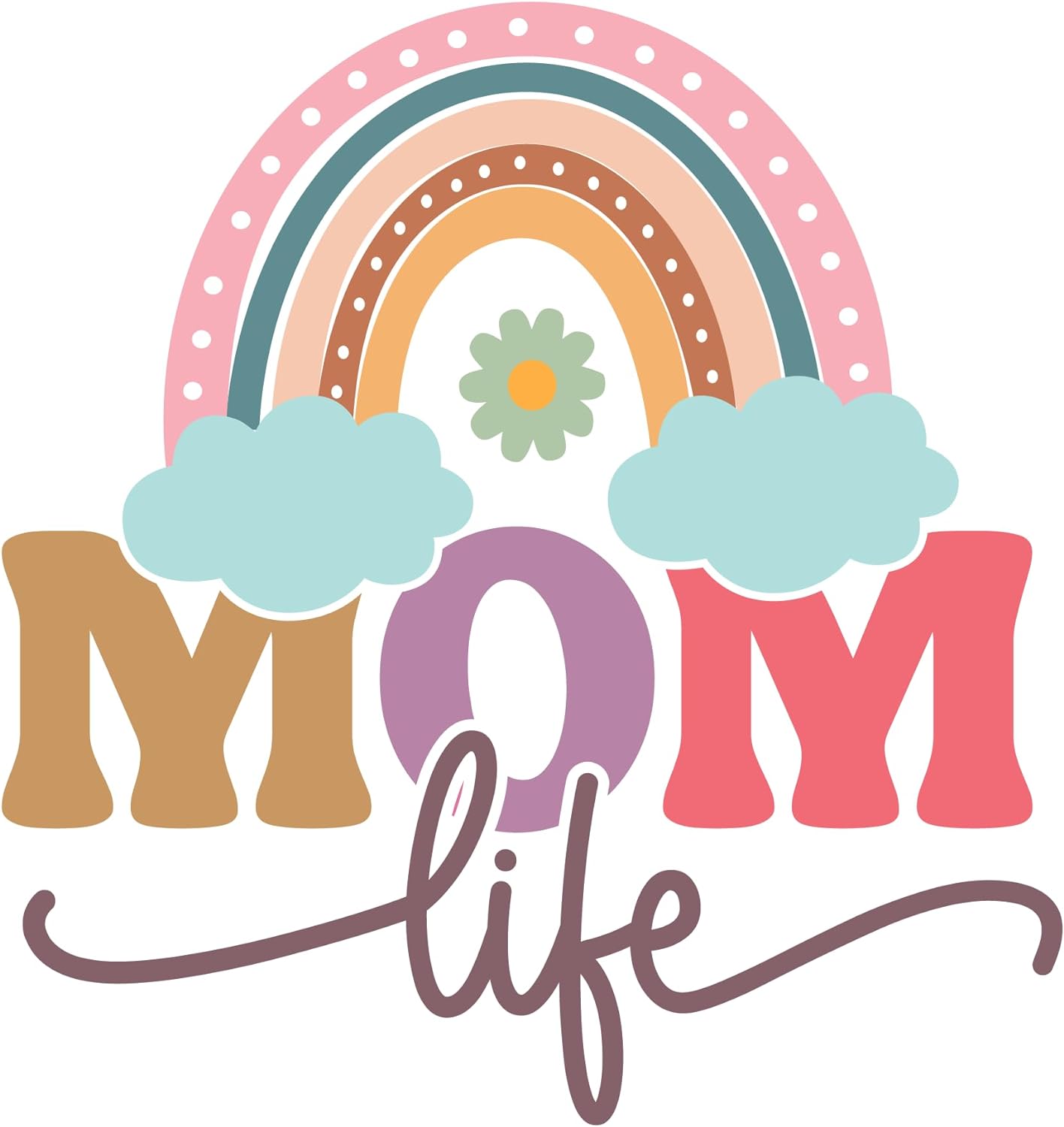 Inspirational Quote "Mom Life" Motivational Sticker Vinyl Decal Motiva