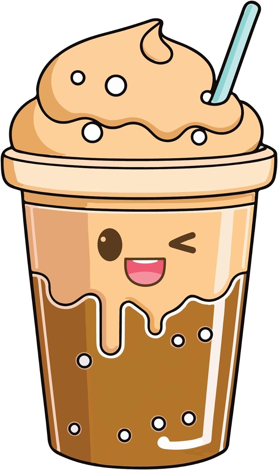 Inspirational Quote "Milk Tea Cup" Motivational Sticker Vinyl Decal Mo