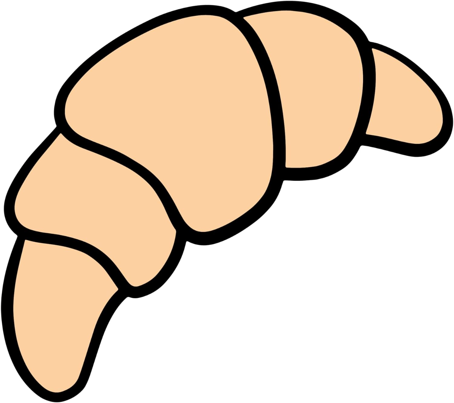 Inspirational Quote Croissant Pastry Motivational Sticker Vinyl Decal