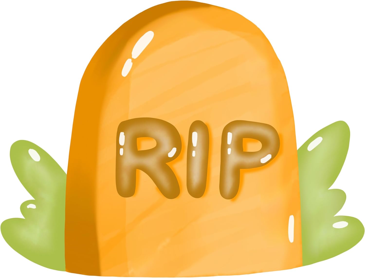 Inspirational Quote Grave with RIP Motivational Sticker Vinyl Decal Mo