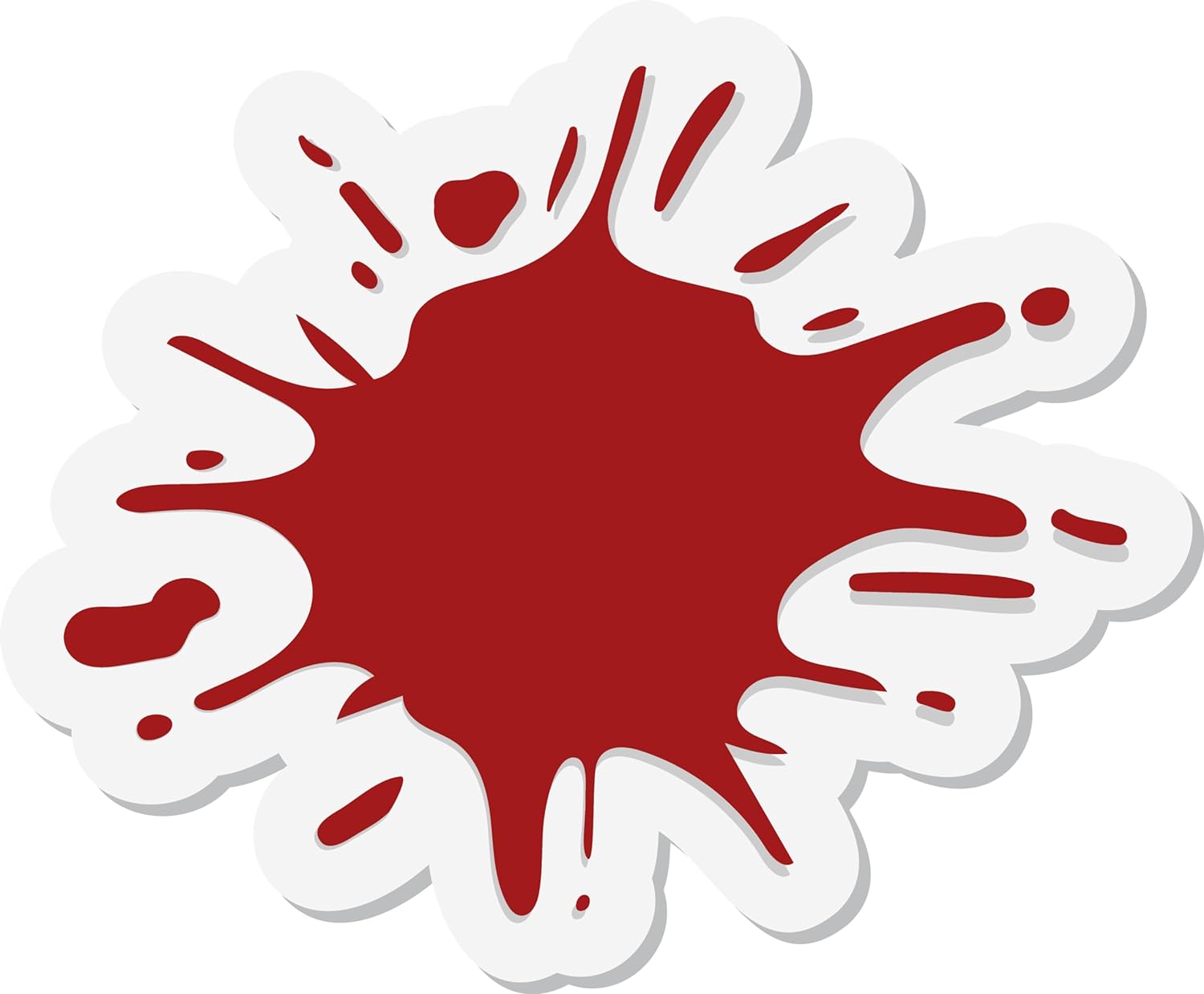Inspirational Quote Red Blood Splash Motivational Sticker Vinyl Decal