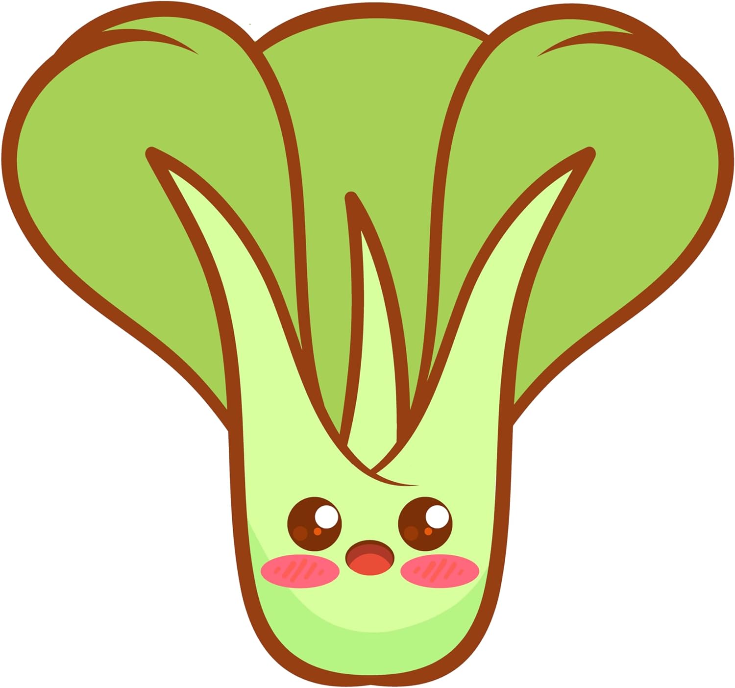 Inspirational Quote Cute Smiling Lettuce Motivational Sticker Vinyl De