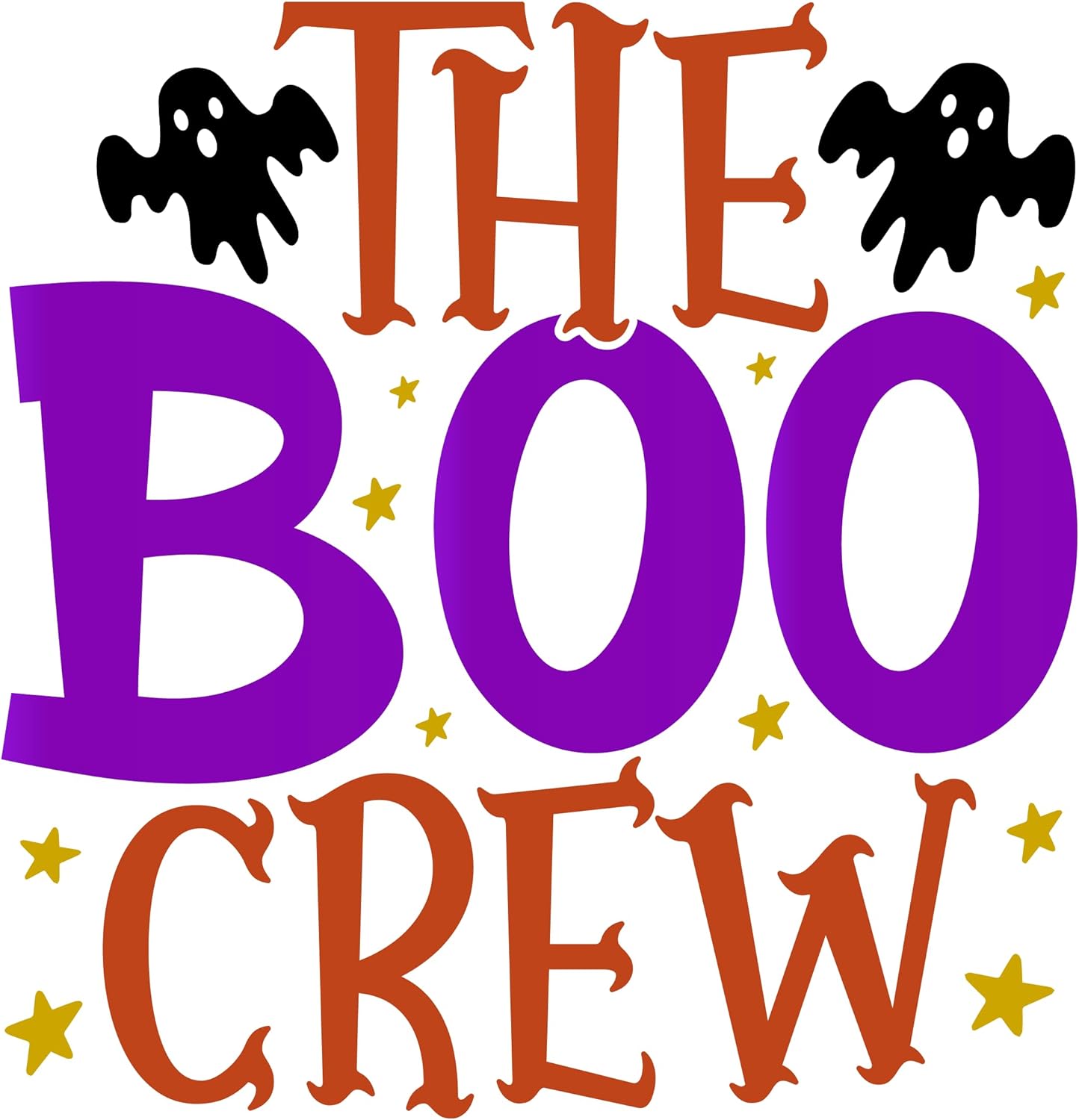 Inspirational Quote The Boo Crew, Pretty Sticker Motivational Sticker