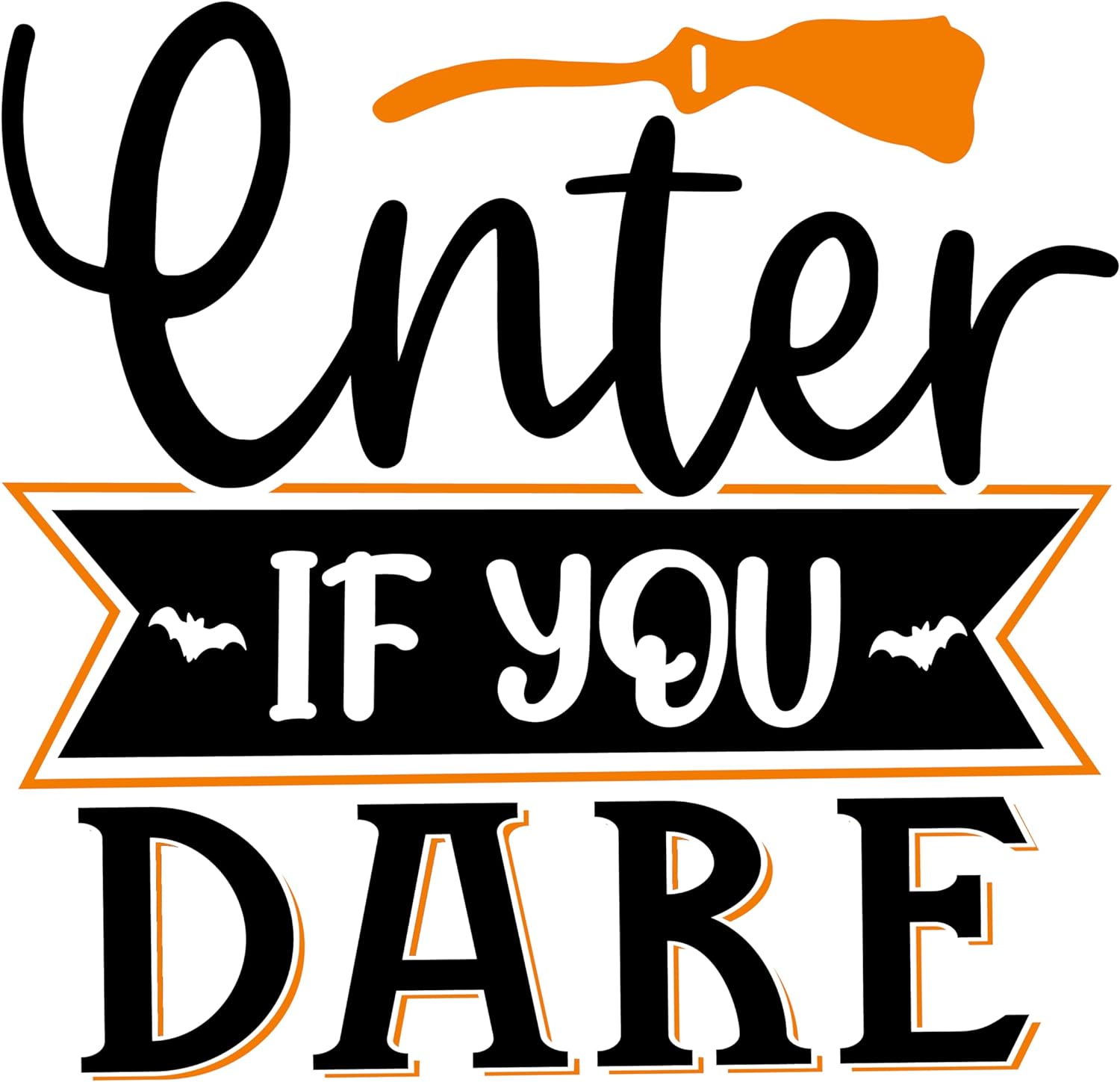 Inspirational Quote Enter If You Dare Motivational Sticker Vinyl Decal ...