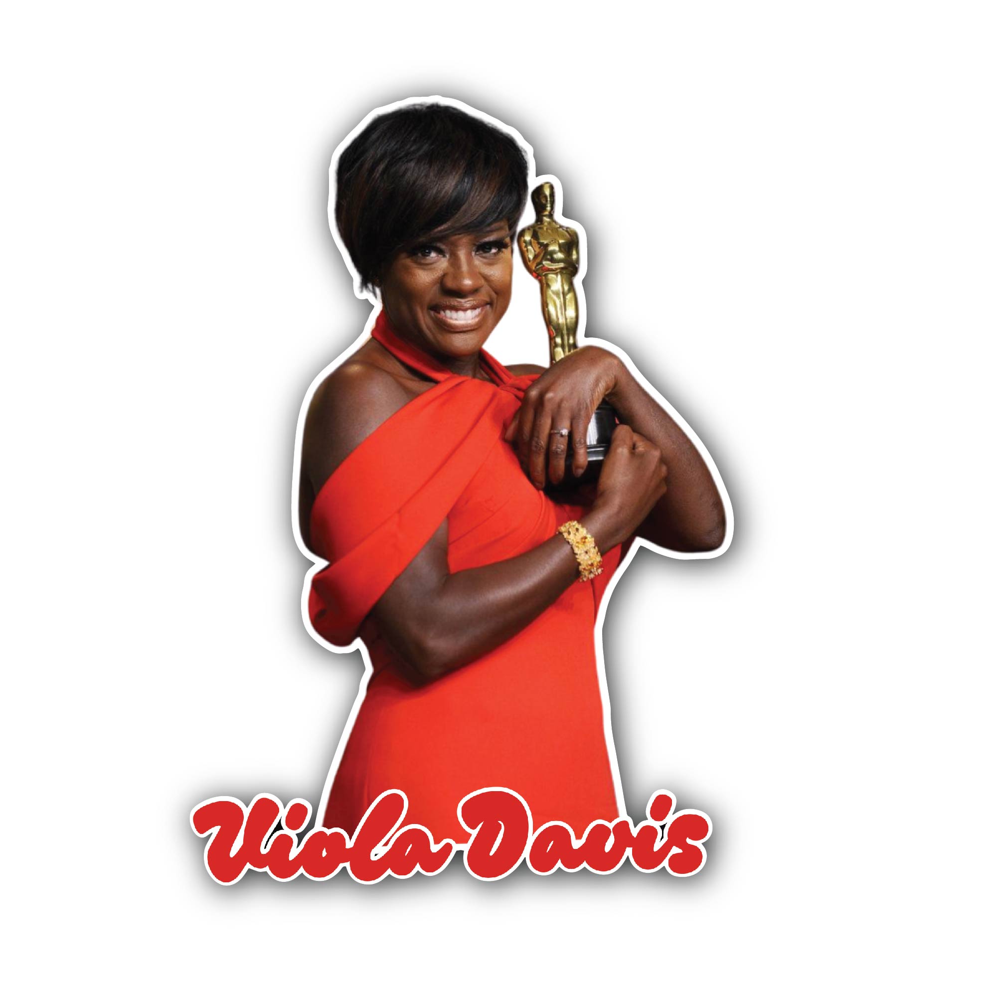Viola Davis Sticker, Waterproof Vinyl Decal Sticker Indoor Or Outdoor