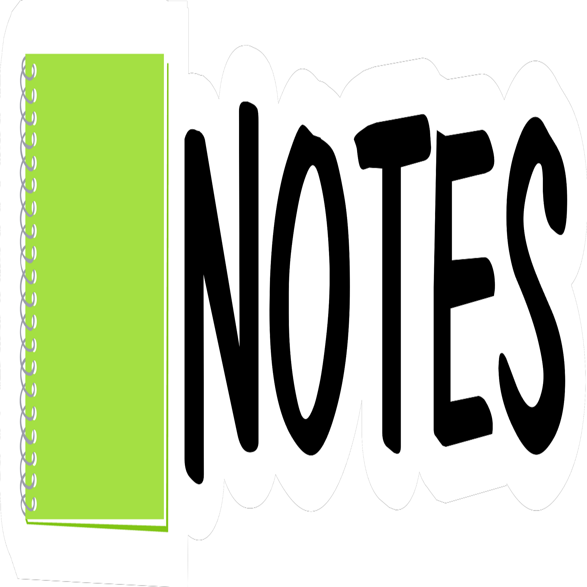 Inspirational Quote "Light Green Notes Icon" Motivational Sticker Viny