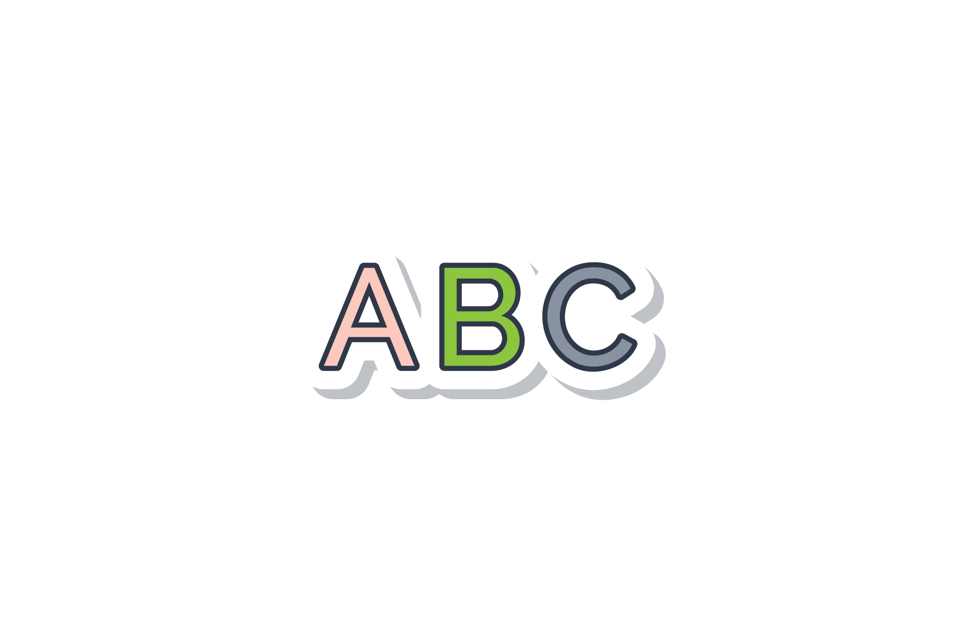 Inspirational Quote "ABC" Motivational Sticker Vinyl Decal Motivation