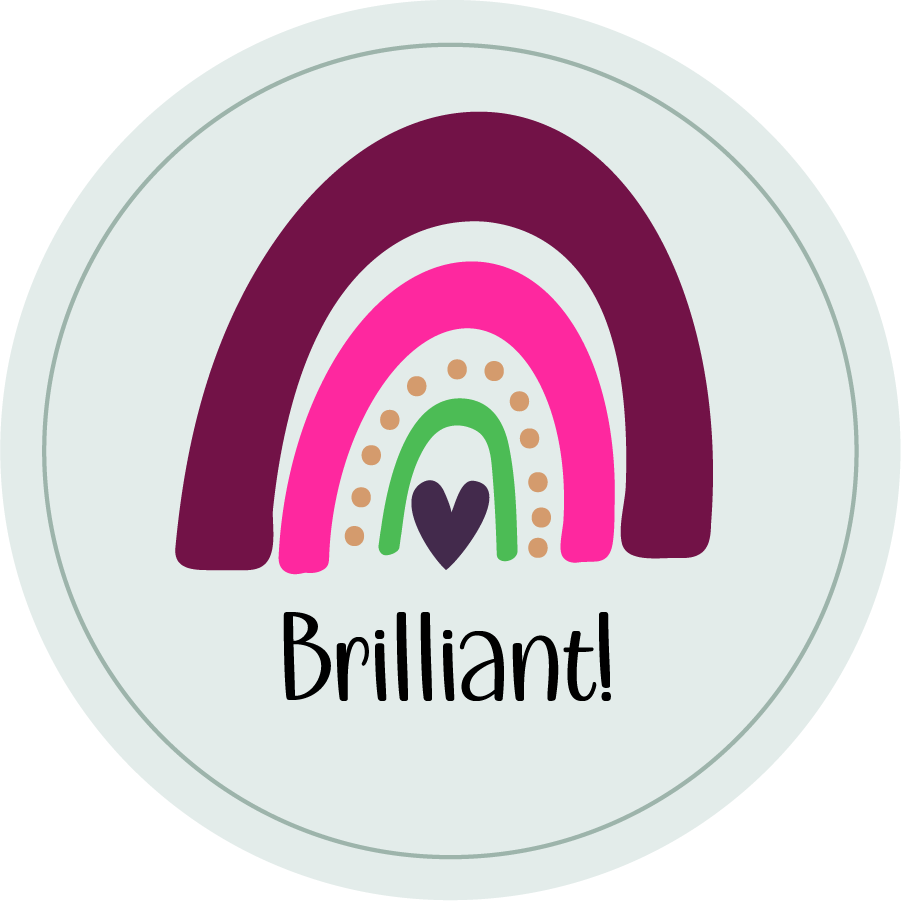 Inspirational Quote "Brilliant! Sticker" Motivational Sticker Vinyl De