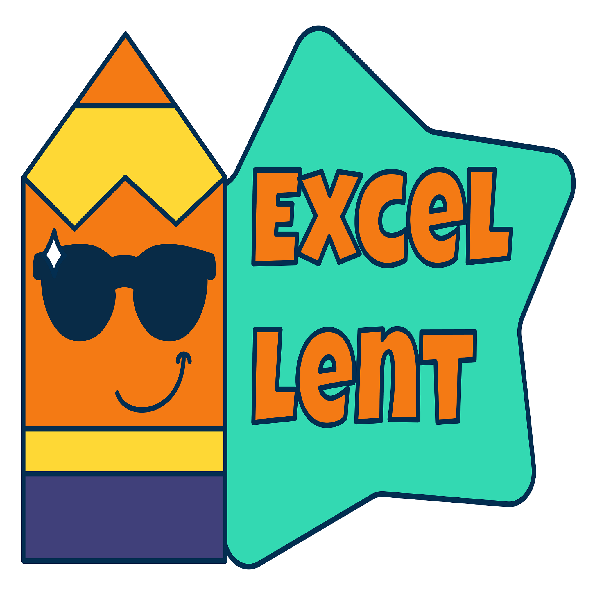 Inspirational Quote "Excel Lent" Motivational Sticker Vinyl Decal Moti