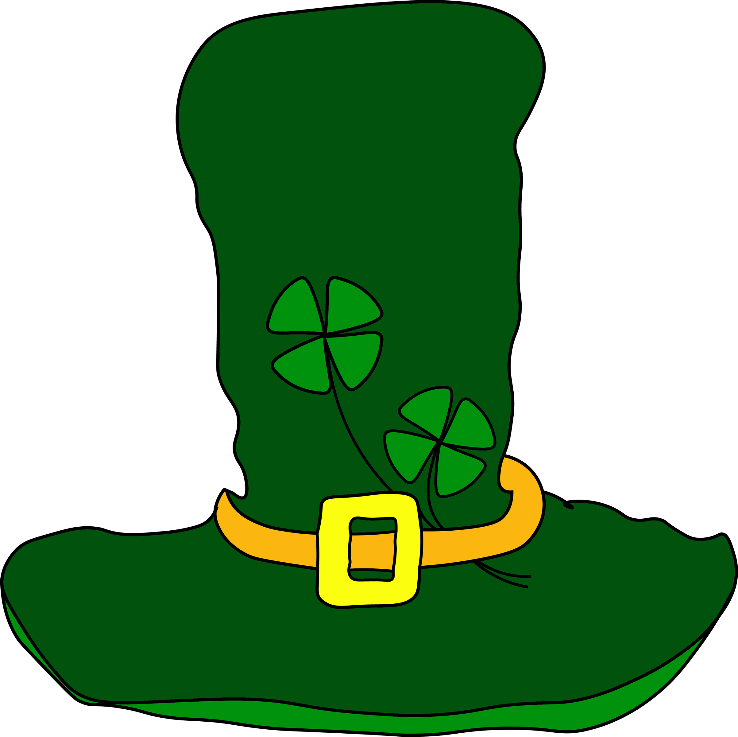 Inspirational Quote Leprechaun Hat St. Motivational Sticker Vinyl Deca