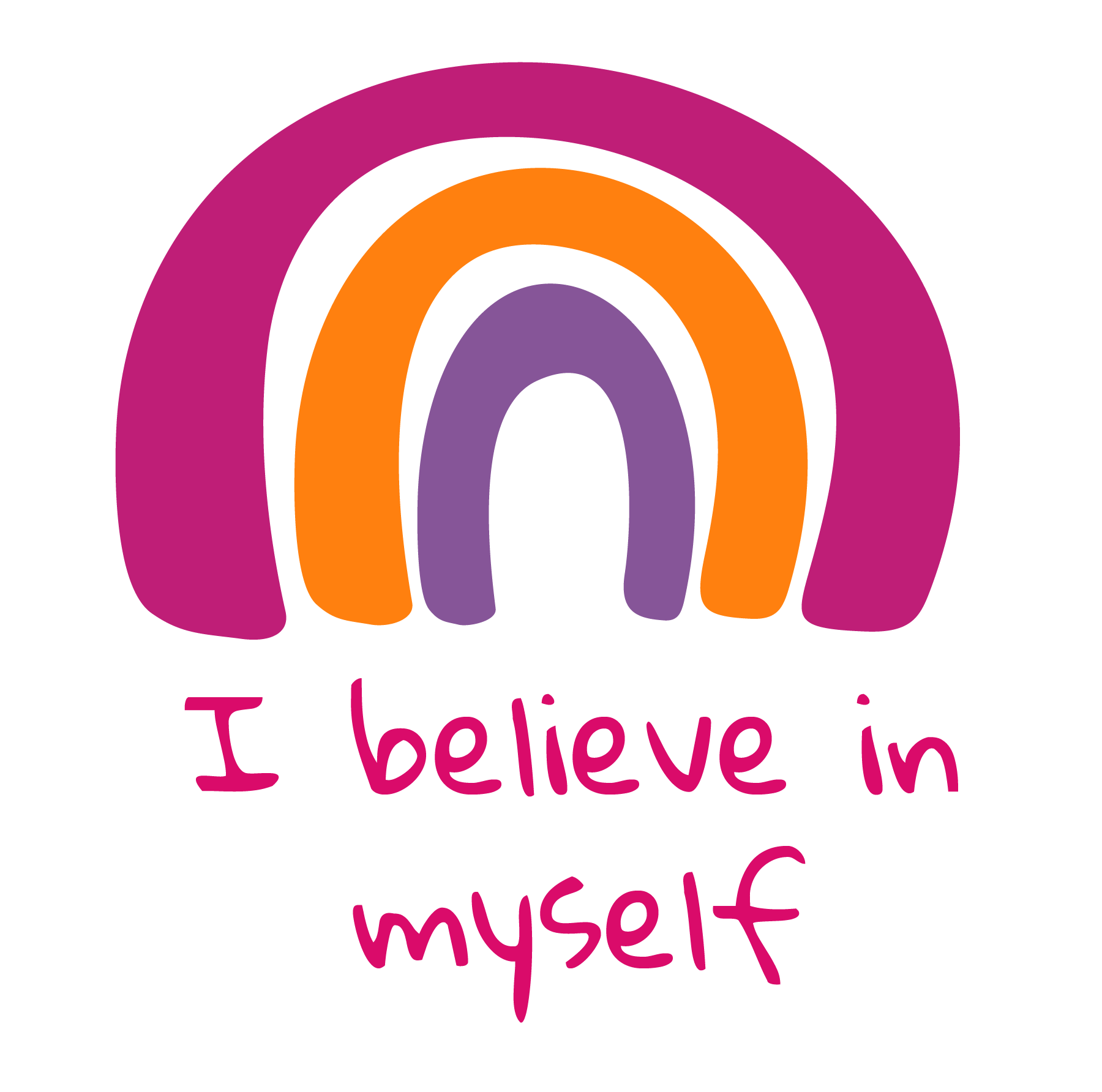Inspirational Quote I Believe in Myself Motivational Sticker Vinyl Dec