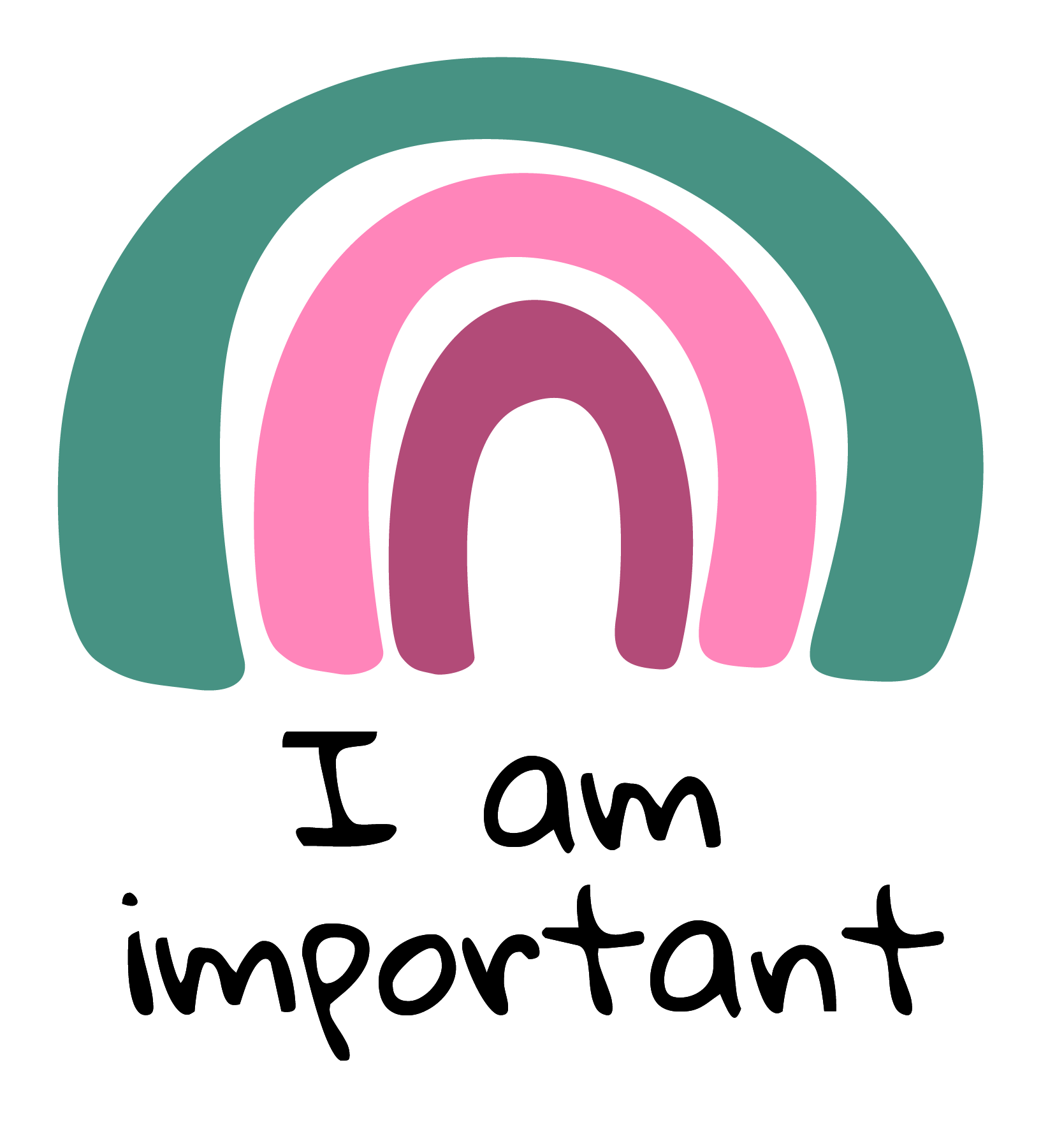 Inspirational Quote I Am Important Motivational Sticker Vinyl Decal Mo