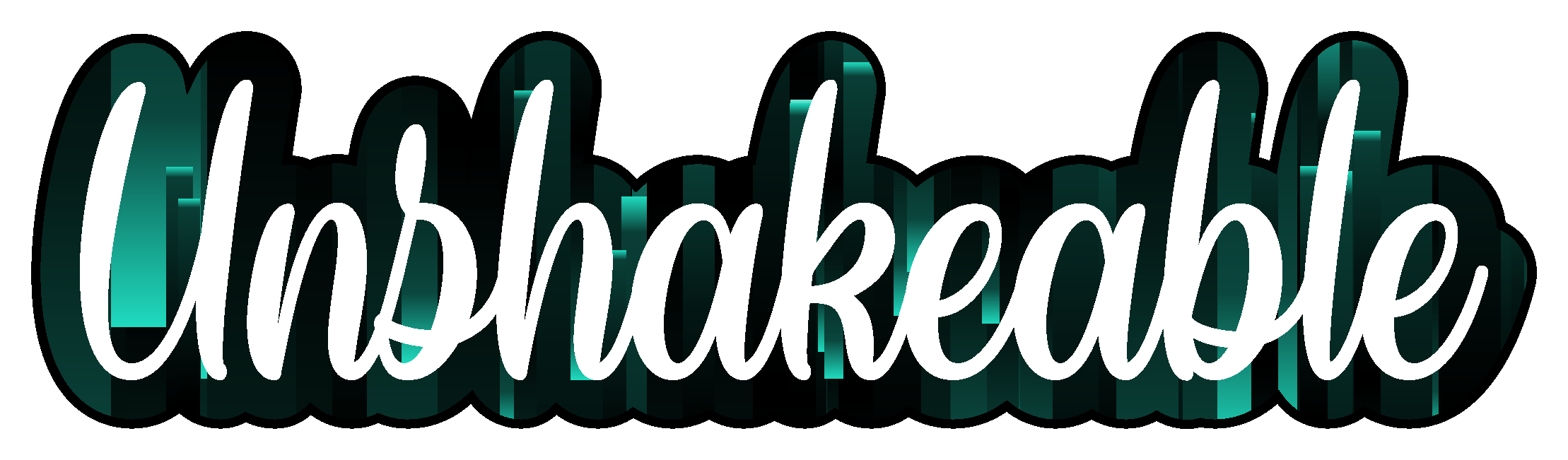 Inspirational Quote Unshakeable Motivational Sticker Vinyl Decal Motiv
