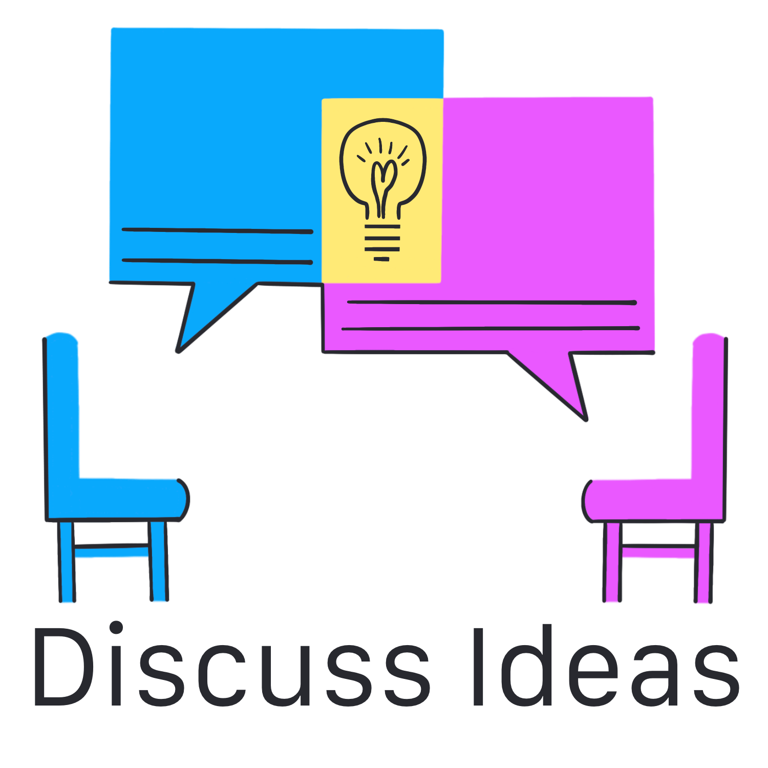 Inspirational Quote Discuss Ideas Motivational Sticker Vinyl Decal Mot