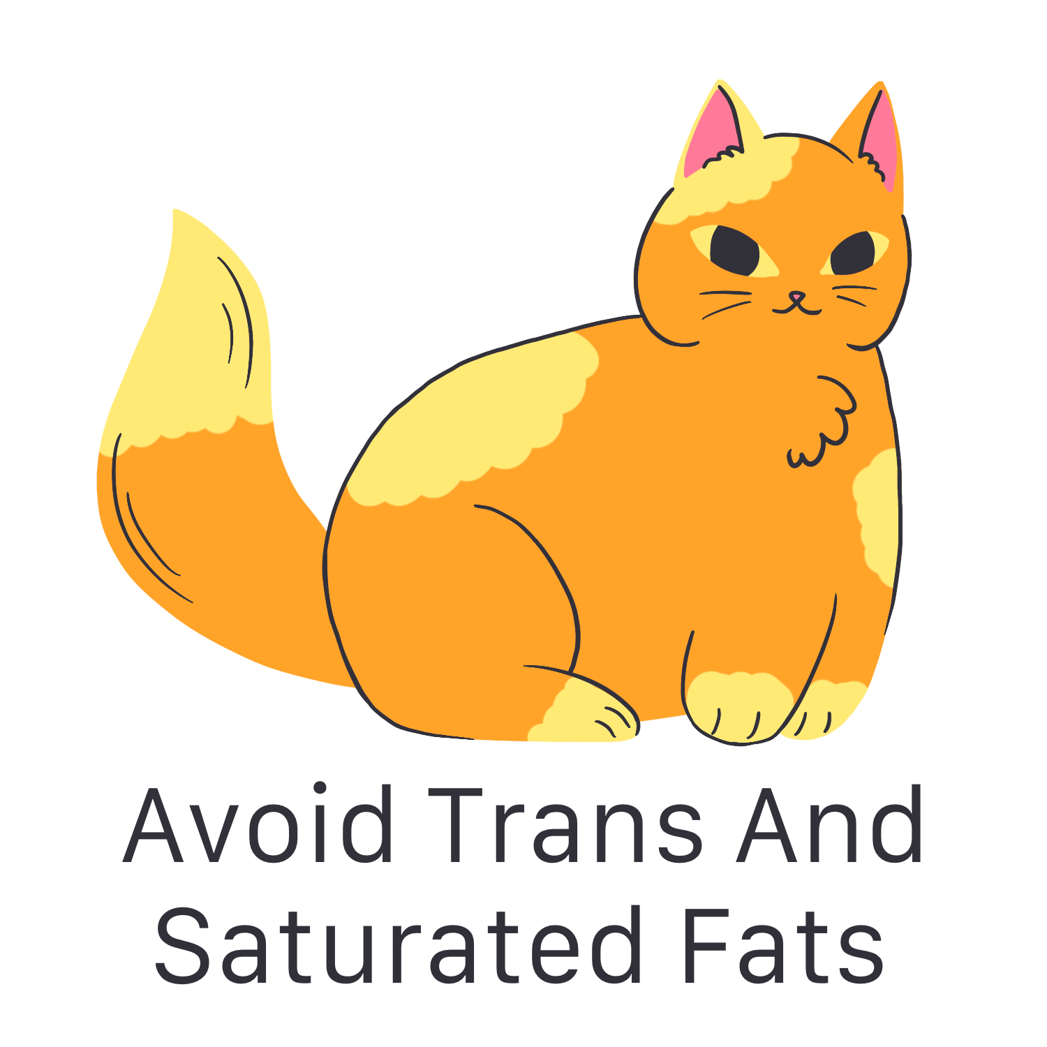 Inspirational Quote Avoid Trans And Saturated Fats Motivational Sticke