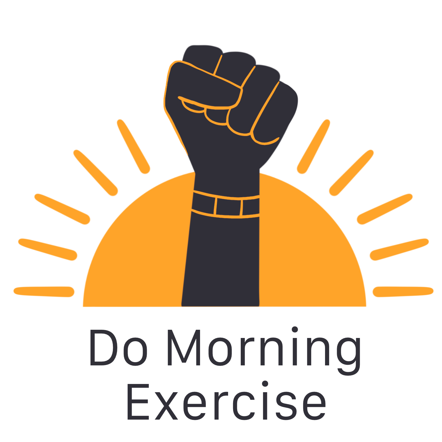Inspirational Quote Do Morning Exercise Motivational Sticker Vinyl Dec