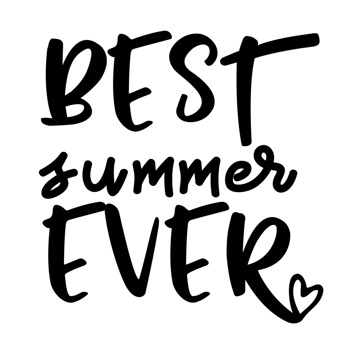 Inspirational Quote "Best Summer Ever" Motivational Sticker Vinyl Deca