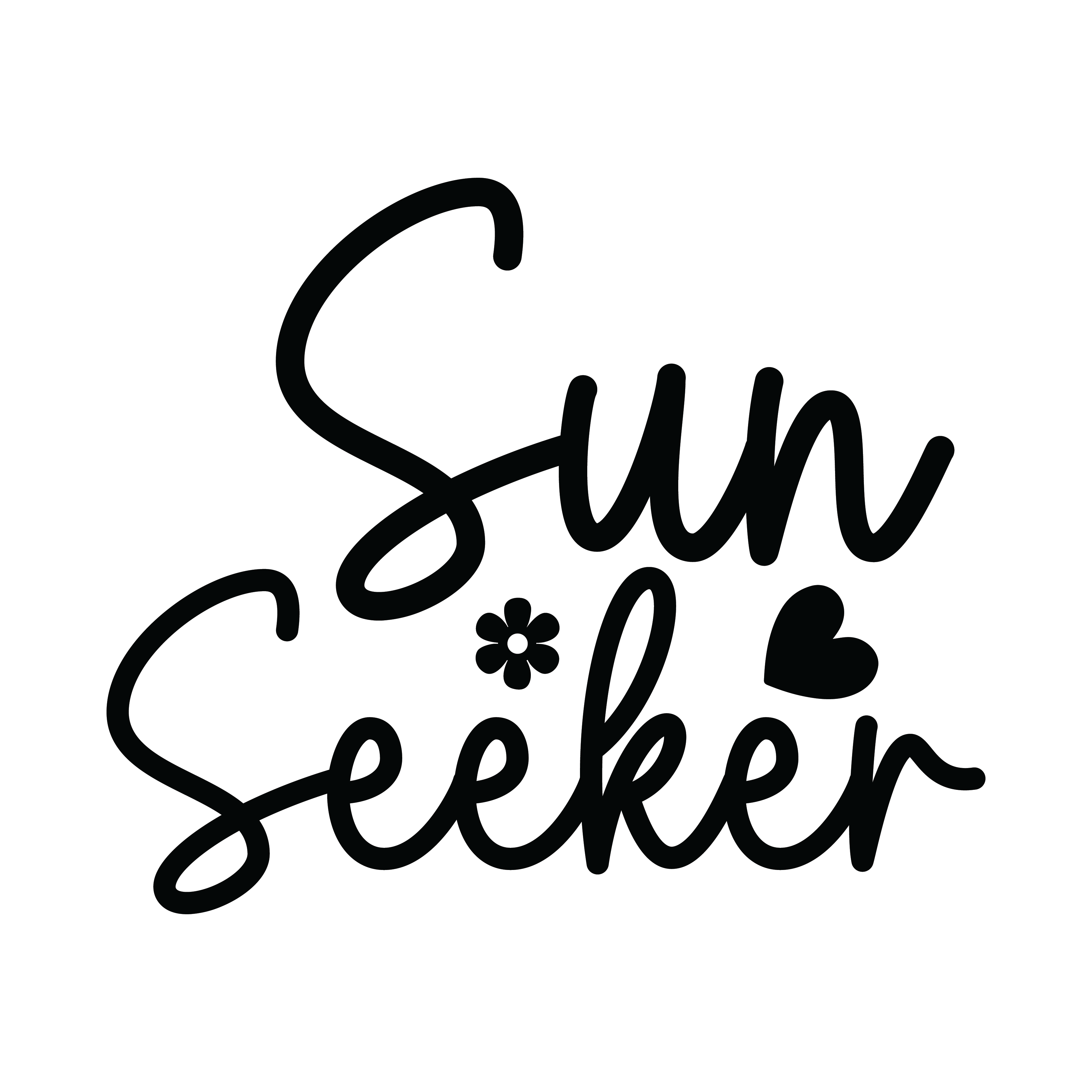Inspirational Quote "Sun Seeker" Motivational Sticker Vinyl Decal Moti