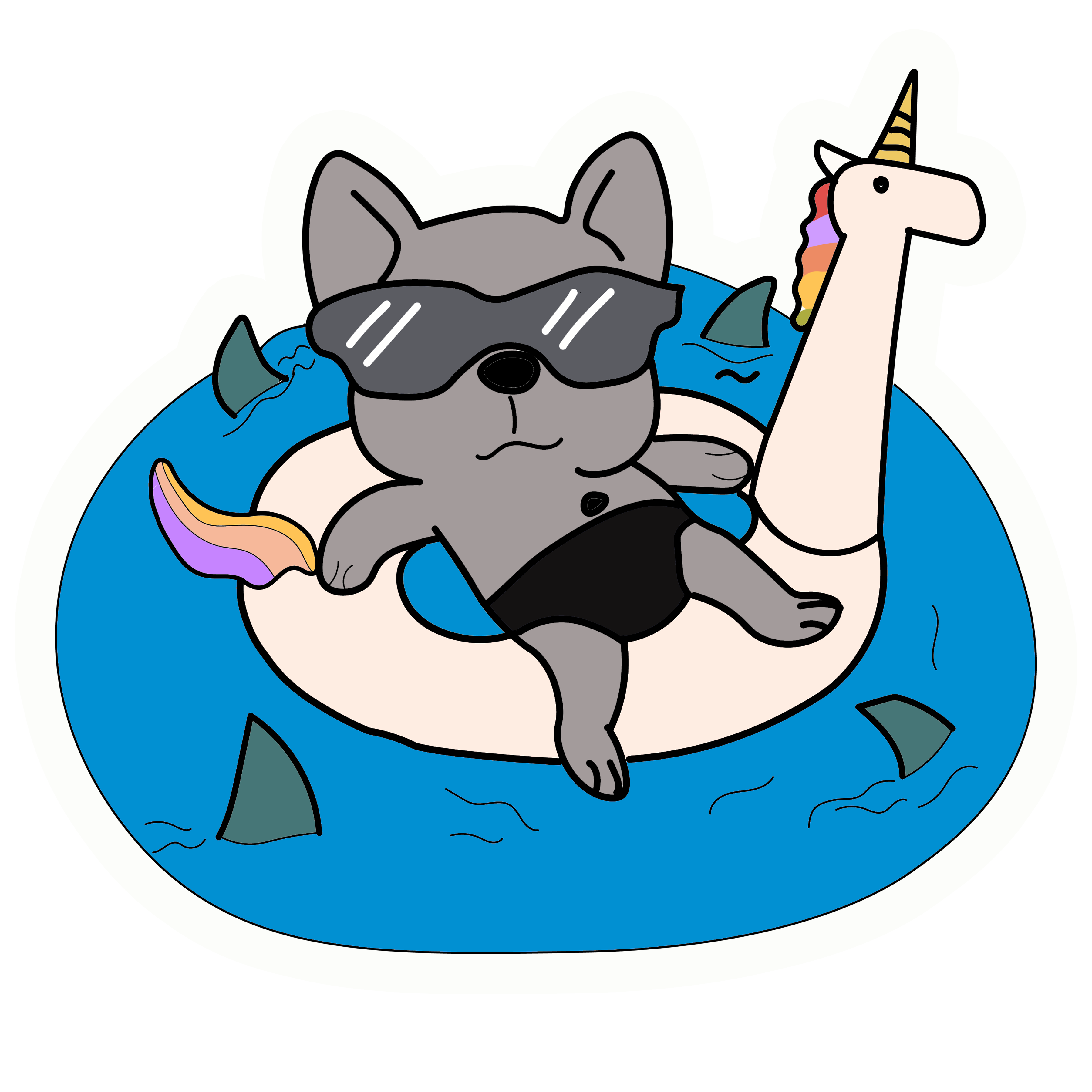 Inspirational Quote "Chillin Frech Bulldog" Motivational Sticker Vinyl