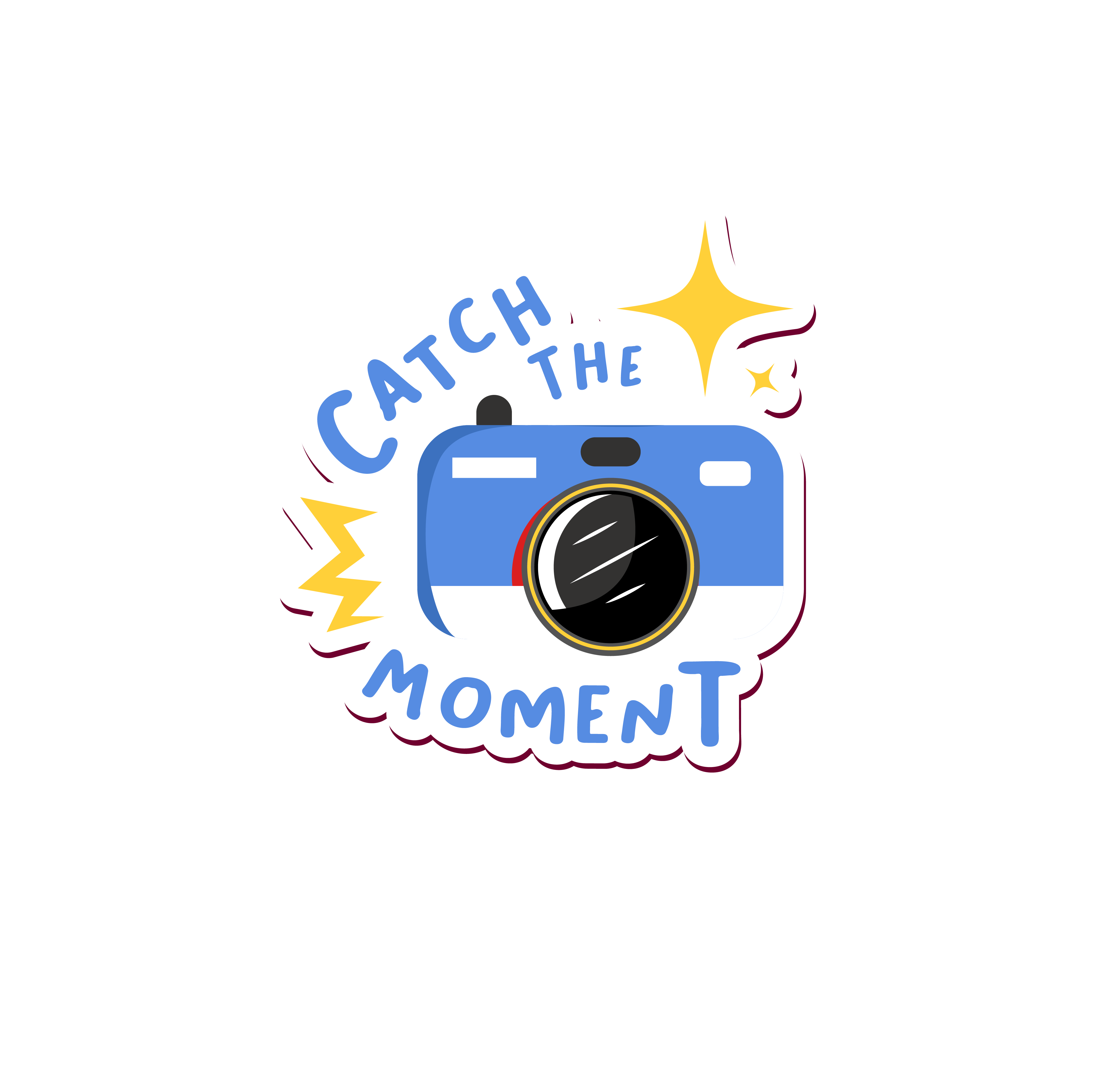 Inspirational Quote "Catch The Moment" Motivational Sticker Vinyl Deca