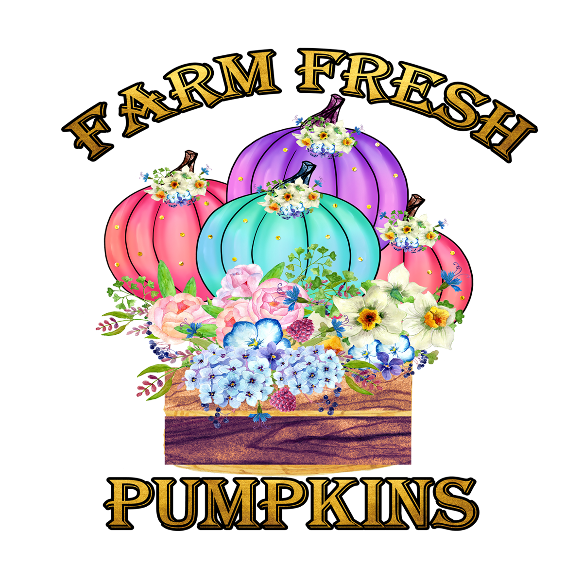 Inspirational Quote Farm Fresh Pumpkins Motivational Sticker Vinyl Dec