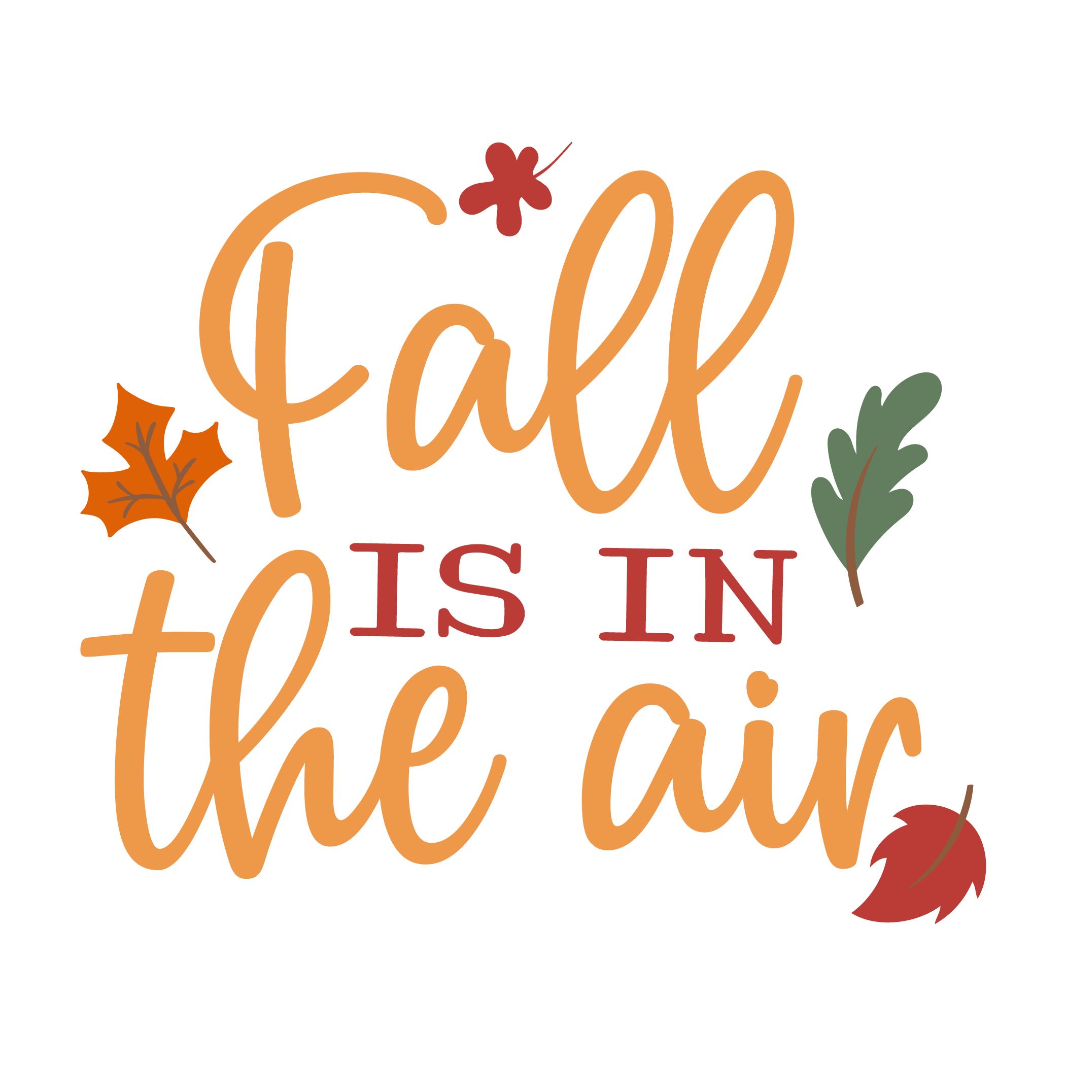 Inspirational Quote Fall Is In The Air Motivational Sticker Vinyl Deca