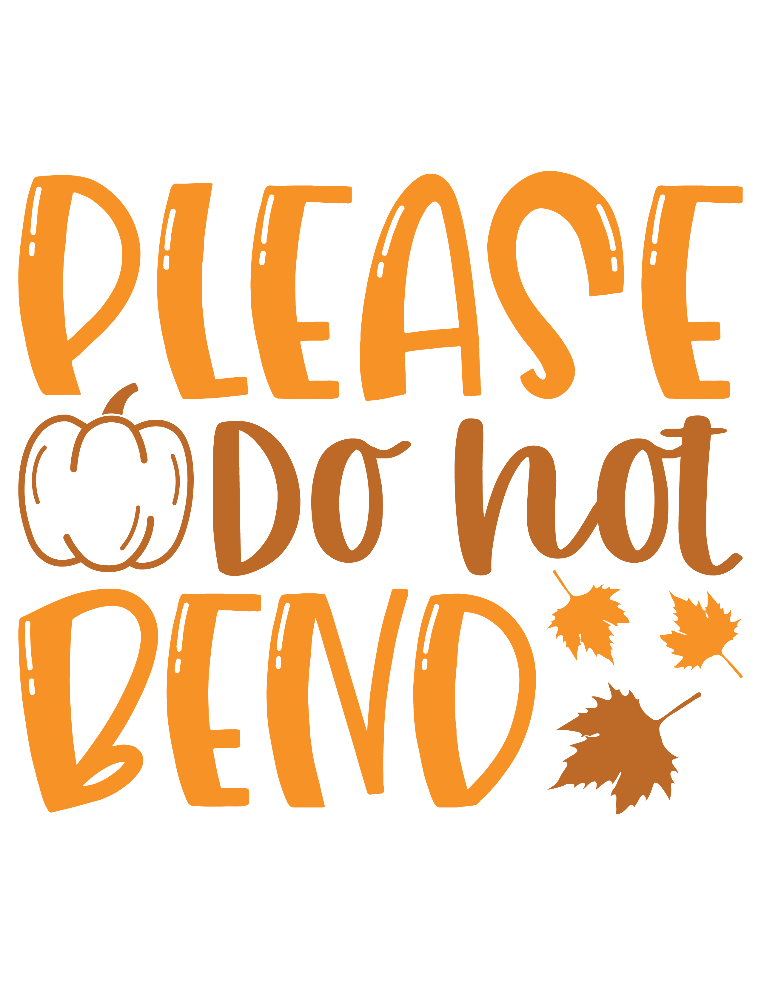 Inspirational Quote Please Do Not Bend Motivational Sticker Vinyl Deca