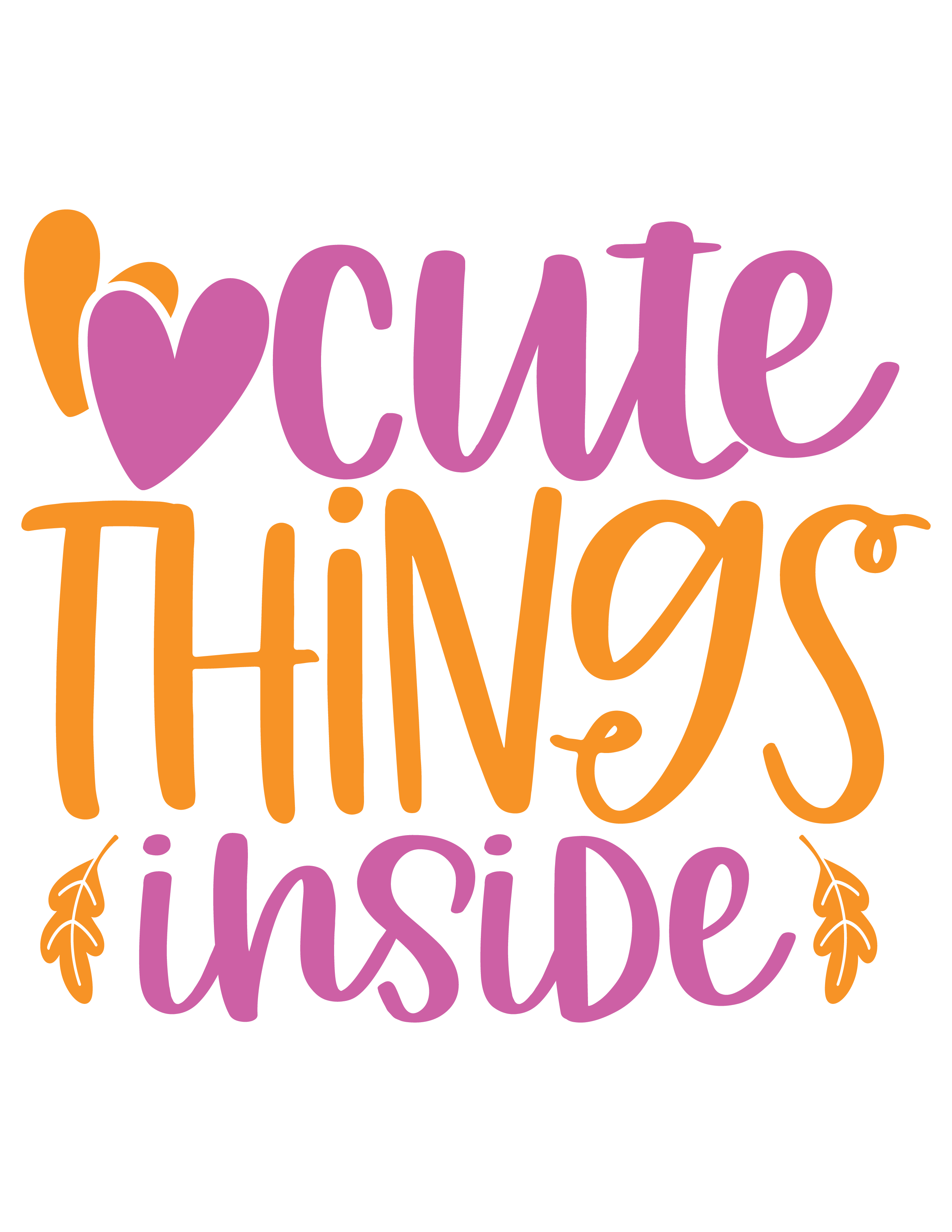 Inspirational Quote Cute Things Inside Motivational Sticker Vinyl Deca