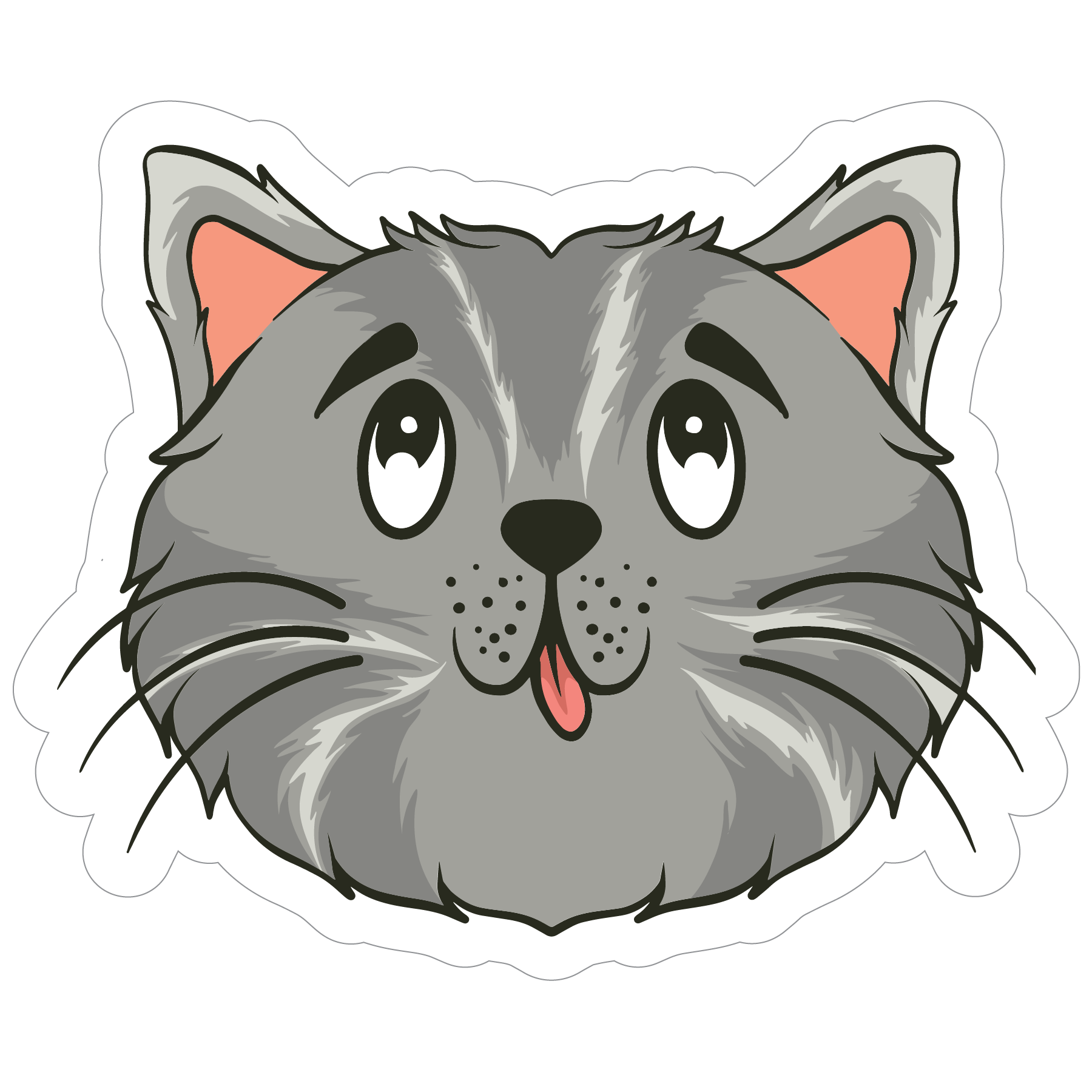 Inspirational Quote "Rolling Eyes Cat" Motivational Sticker Vinyl Deca