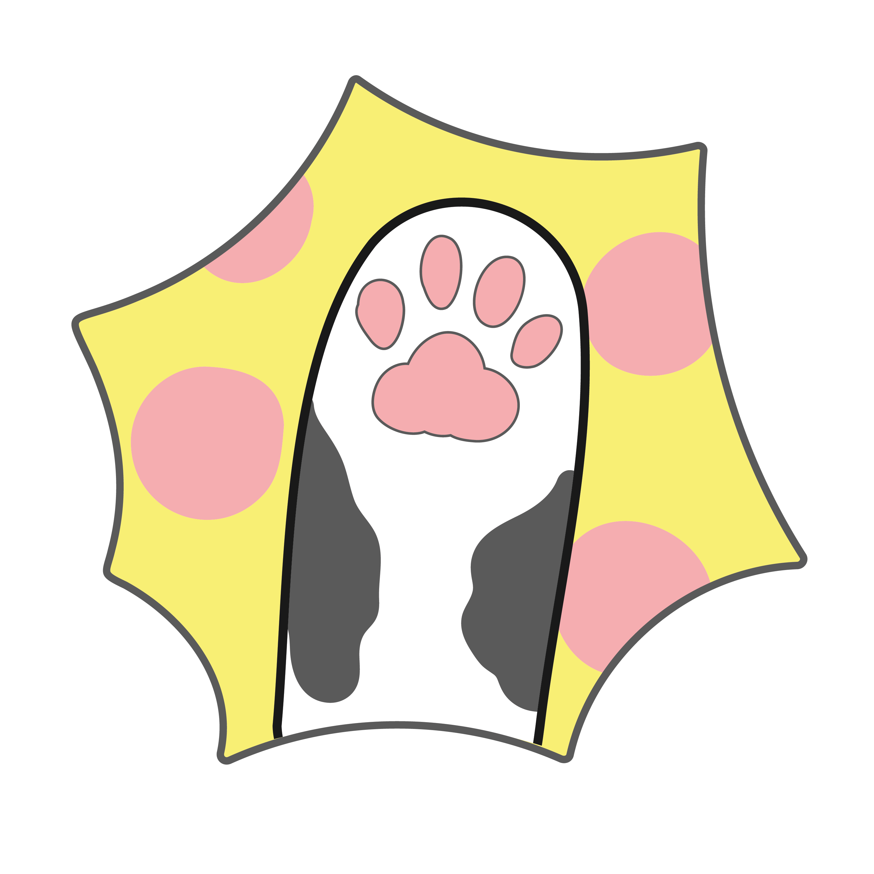 Inspirational Quote "Cat Paw" Motivational Sticker Vinyl Decal Motivat